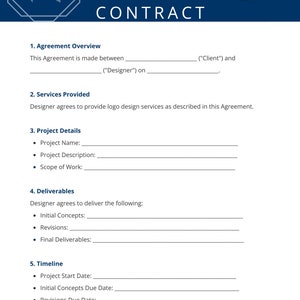 Freelance Logo Designer Contract Template Graphic Designer Service ...