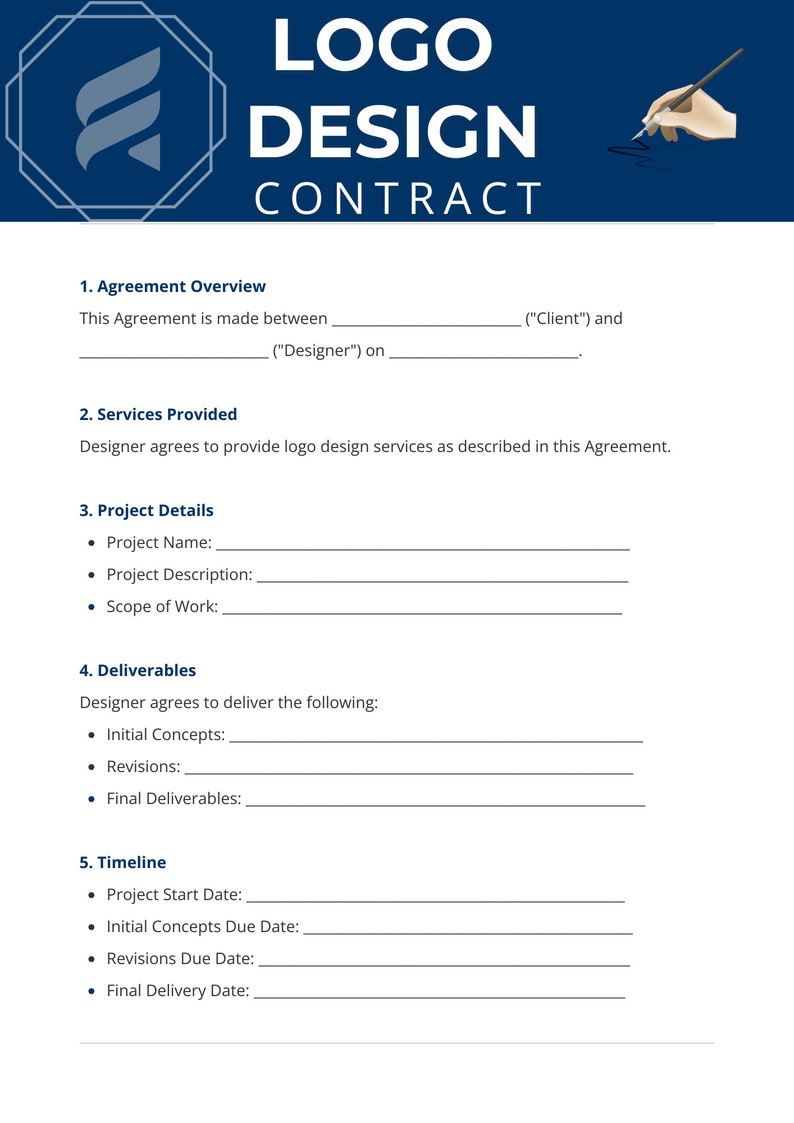 Freelance Logo Designer Contract Template Graphic Designer Service ...