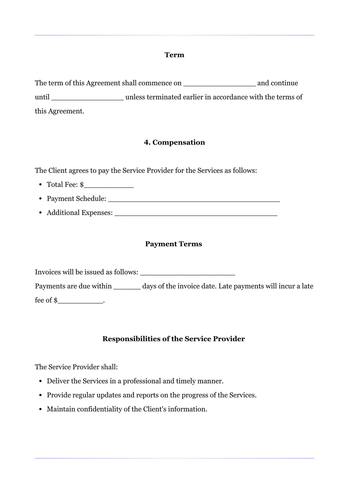 Digital Marketing Contract Template | Boost Your Business With Professional Marketing Services ...