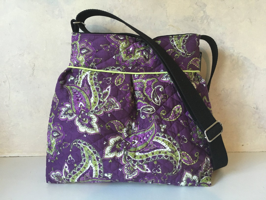 Purple Floral Quilted Purse - Etsy