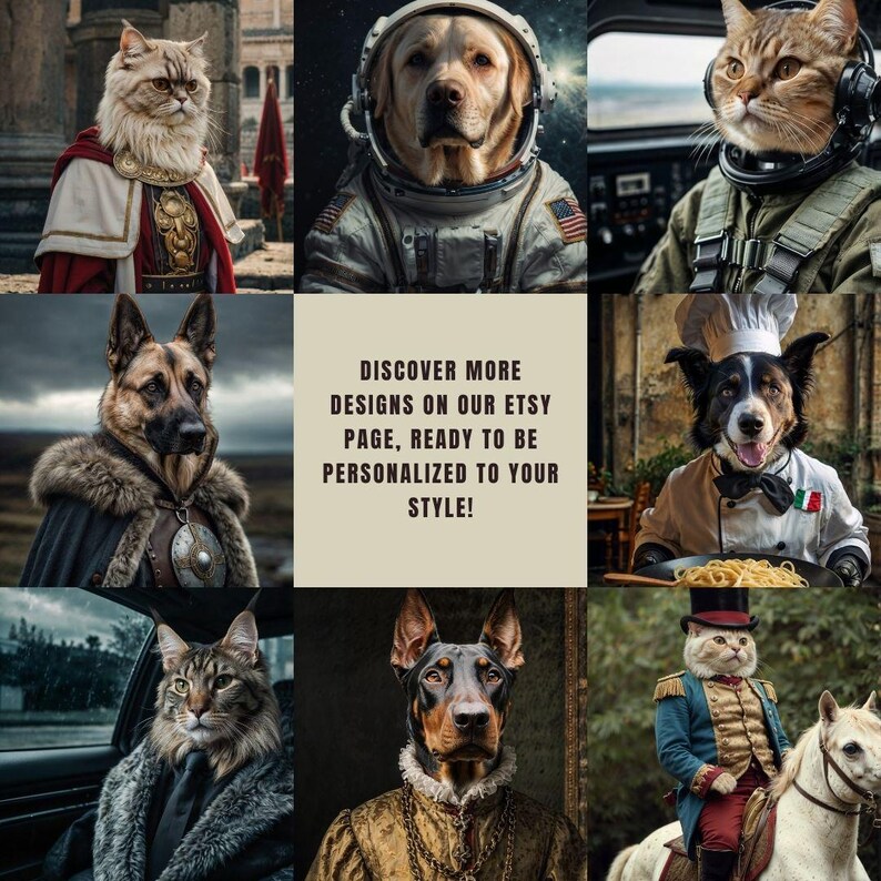 Custom Medieval Knight Cat Portrait: Unique Pet Artwork (digital) - Etsy