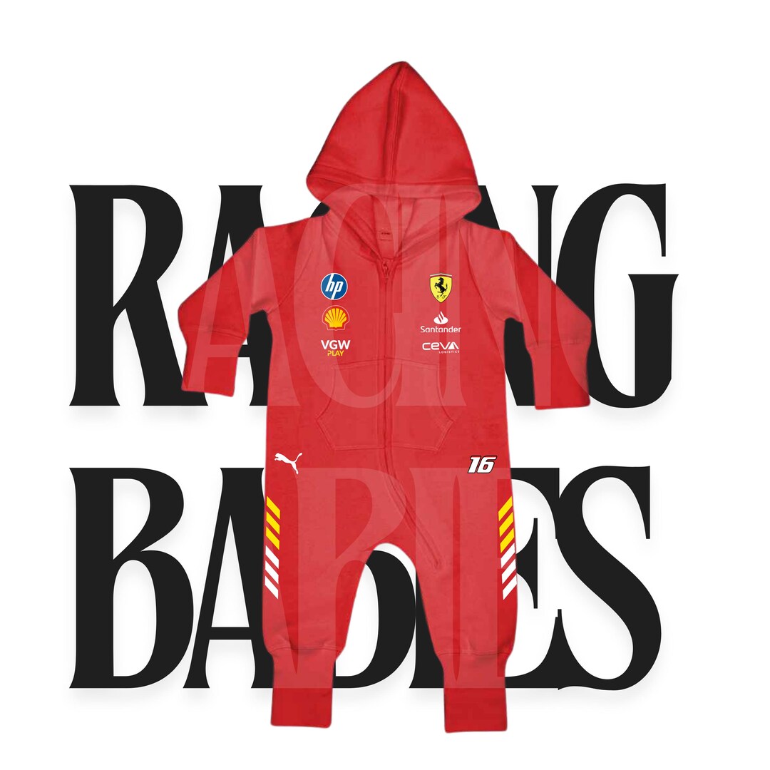 Ferrari Formula One Race Suit Driver Hooded Jumpsuit Leclerc Sainz ...