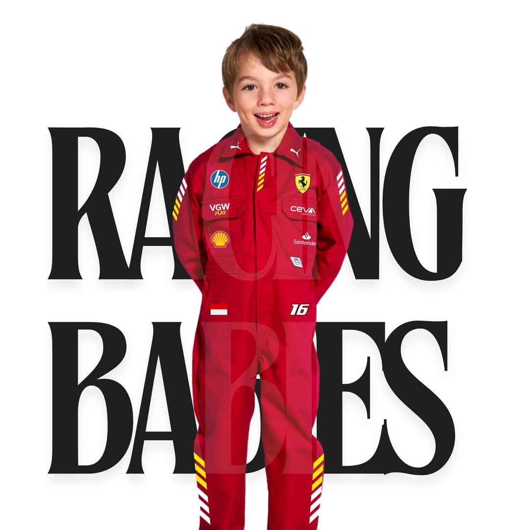 Ferrari Formula One Halloween Costume Dress up Kart Suit Racing Suit ...