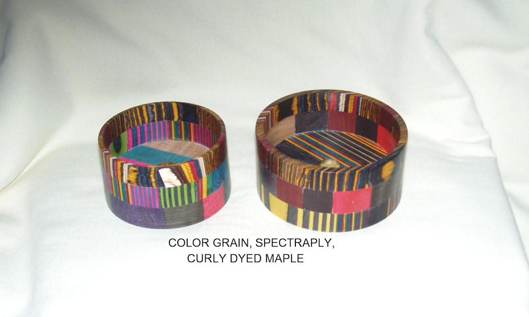Handcrafted Laminate Decor Bowls: Spectraply, Color Grain, Maple (set ...