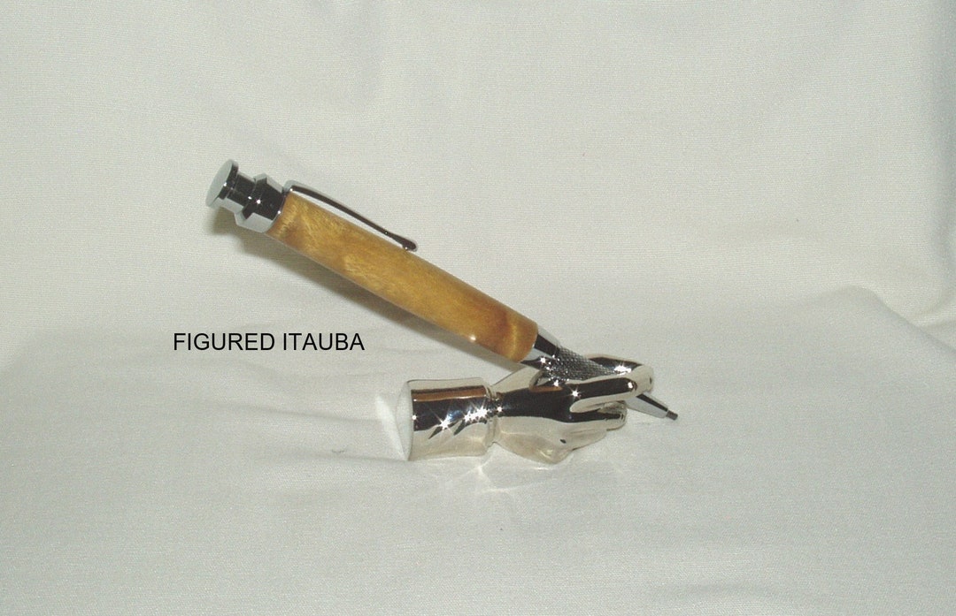 Mechanical Carpenter's Pencil, Artisan Handcrafted in Figured Itauba ...