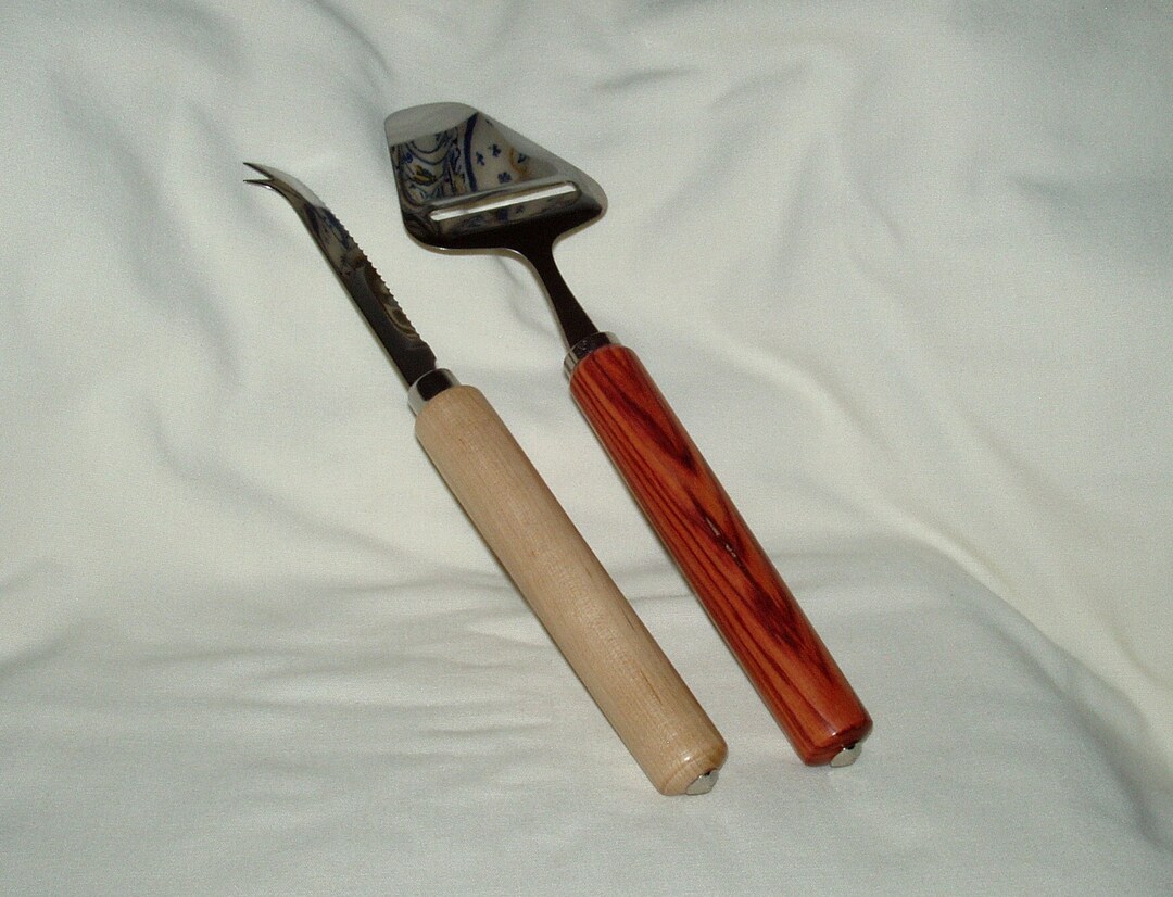 Charcuterie Plane & Knife Set #4, Artisan Handcrafted Handles ...