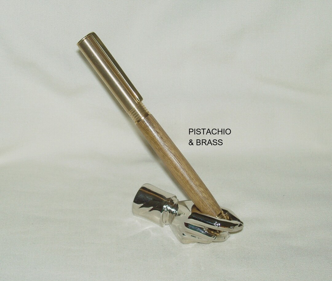 Hobby Knife, Artisan Handcrafted Handle in Pistachio, Brass Finish ...
