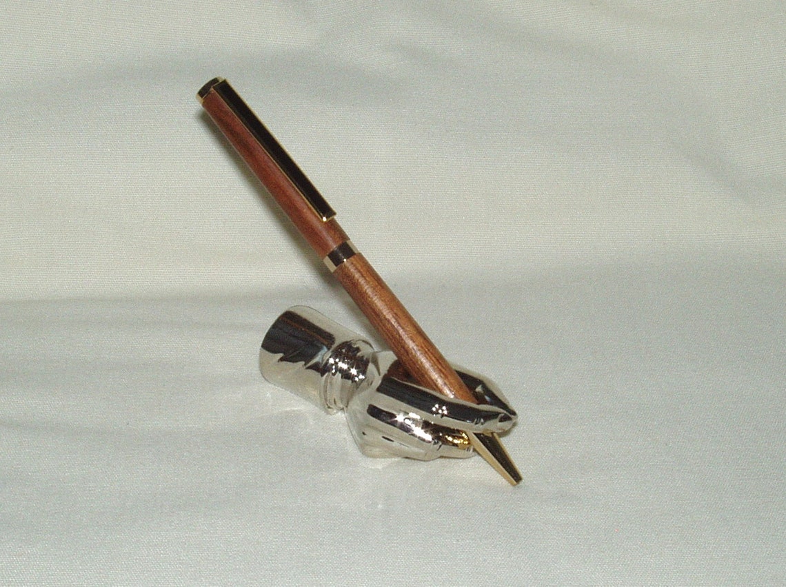 Pen Slimline Artisan Handcrafted in Anzem Wood Office - Etsy