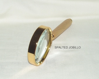 Magnifier Glass, 2 Power, Artisan Handcrafted Handle in Figured ...