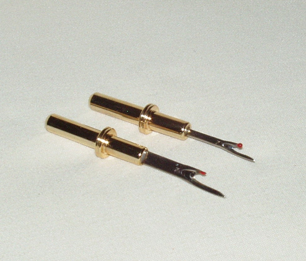 Seam Ripper Double Blade lg & Sm Gold Plate Artisan - Etsy
