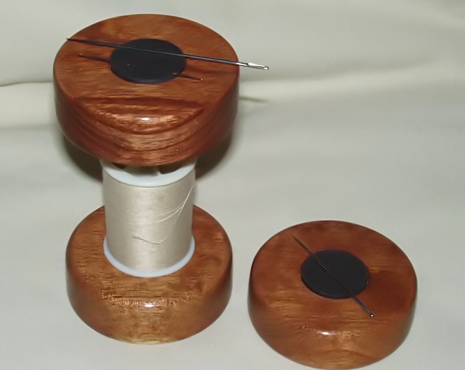 Thread Holder/magnetic Needle Keeper Set Texas Mesquite - Etsy