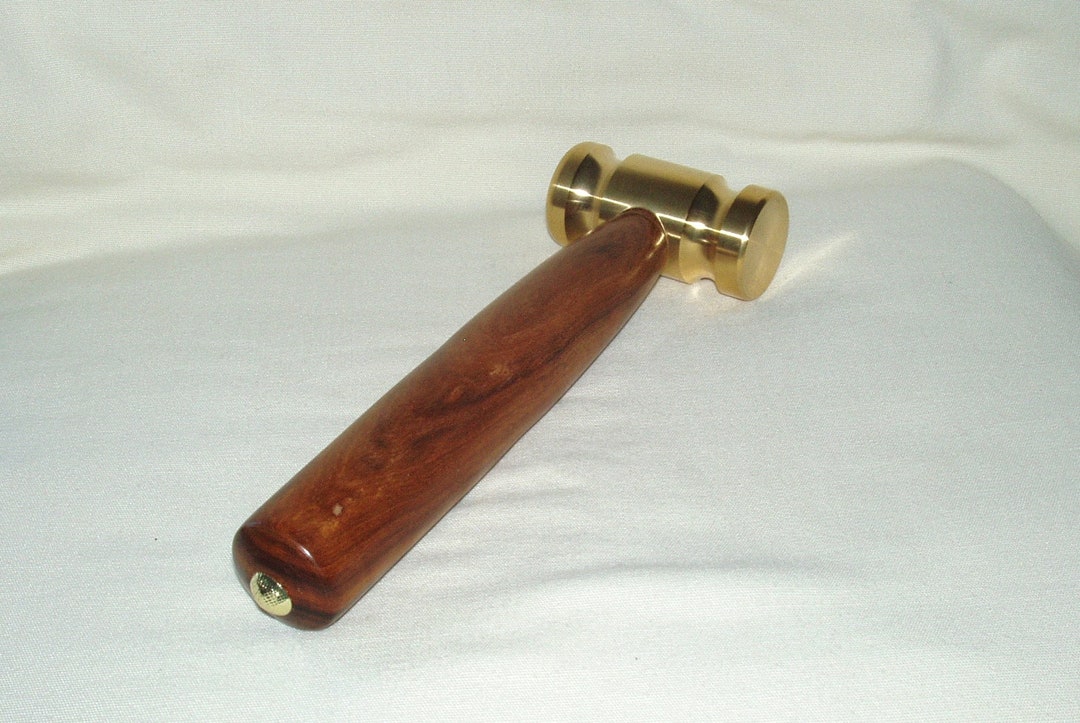 Brass Hammer, Artisan Handcrafted Handle in Desert Ironwood, Solid ...