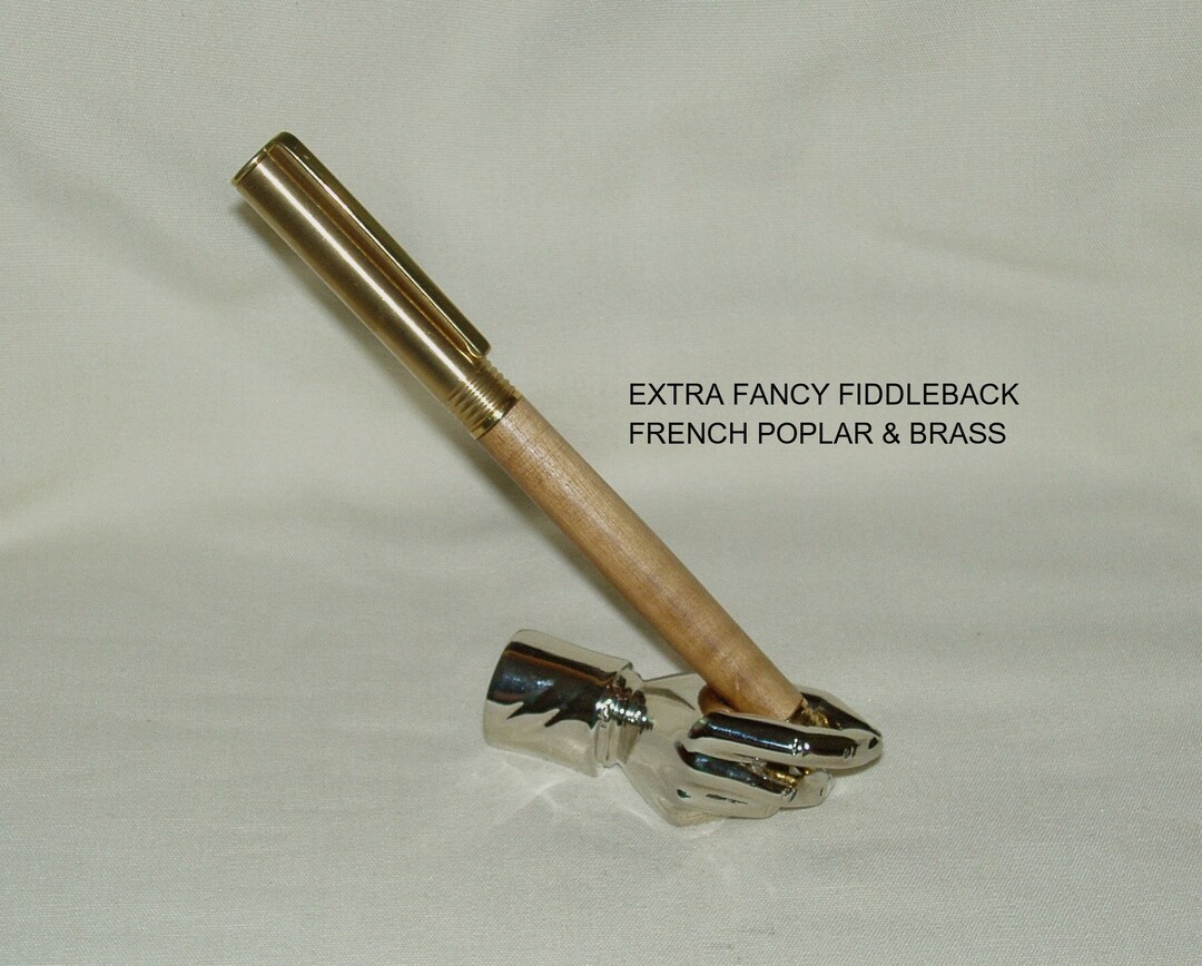 Hobby Knife, Artisan Handcrafted Handle in French Poplar, Brass Finish ...