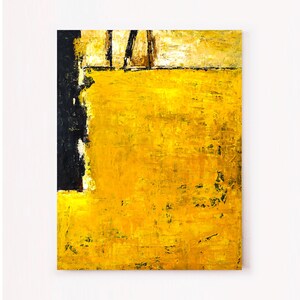 Abstract Painting Original, Yellow Large Abstract Acrylic Painting ...