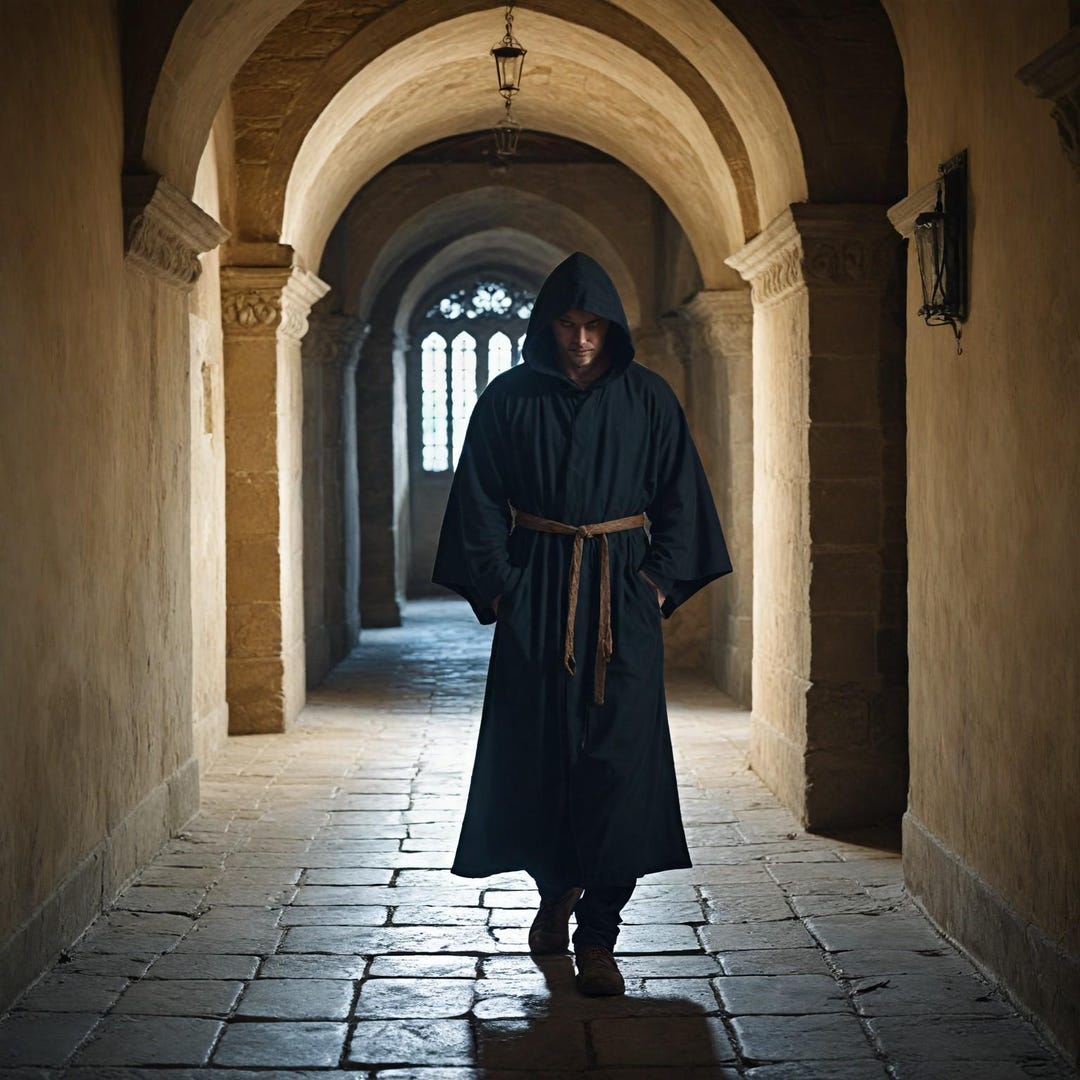 Medieval Monk Robe With Hood | Authentic Renaissance Cloak | Historical ...