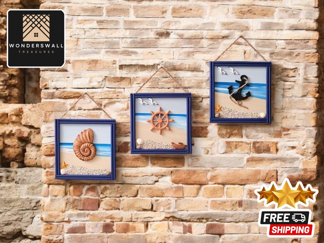 Wooden Wall Art | Beach Ocean Theme | Welcome Sign Ornament | Rustic ...