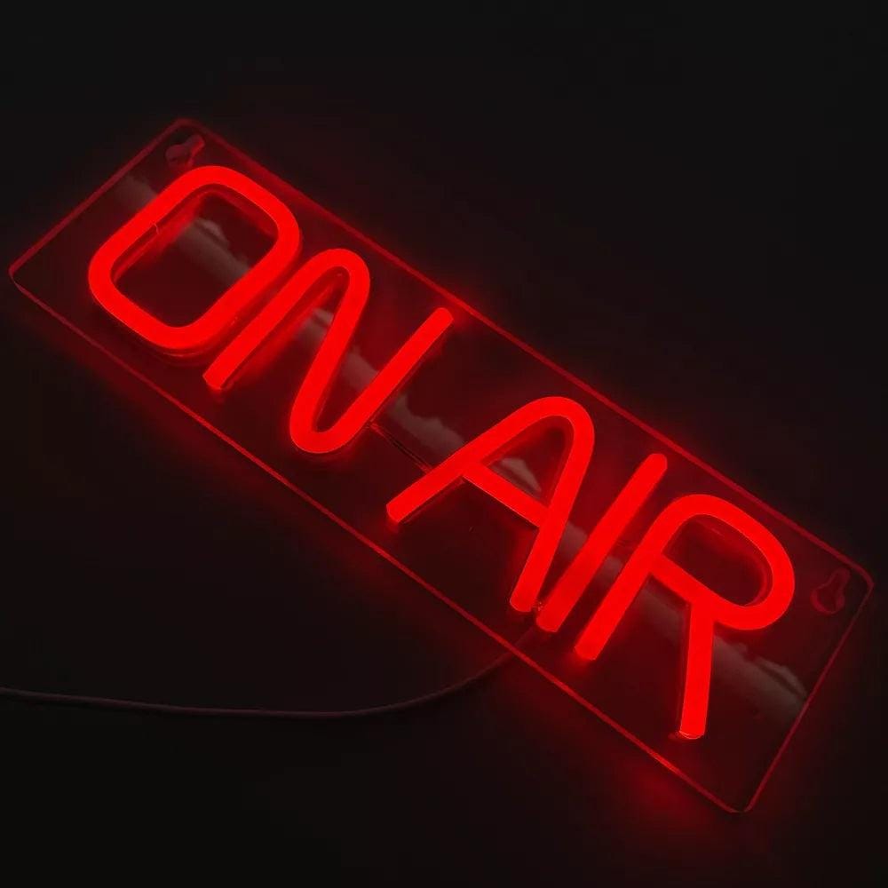 On Air Sign Live on Air LED Neon Sign Acrylic Wall Decor Gamer Room ...