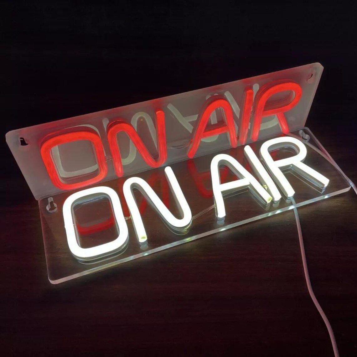 On Air Sign Live on Air LED Neon Sign Acrylic Wall Decor Gamer Room ...