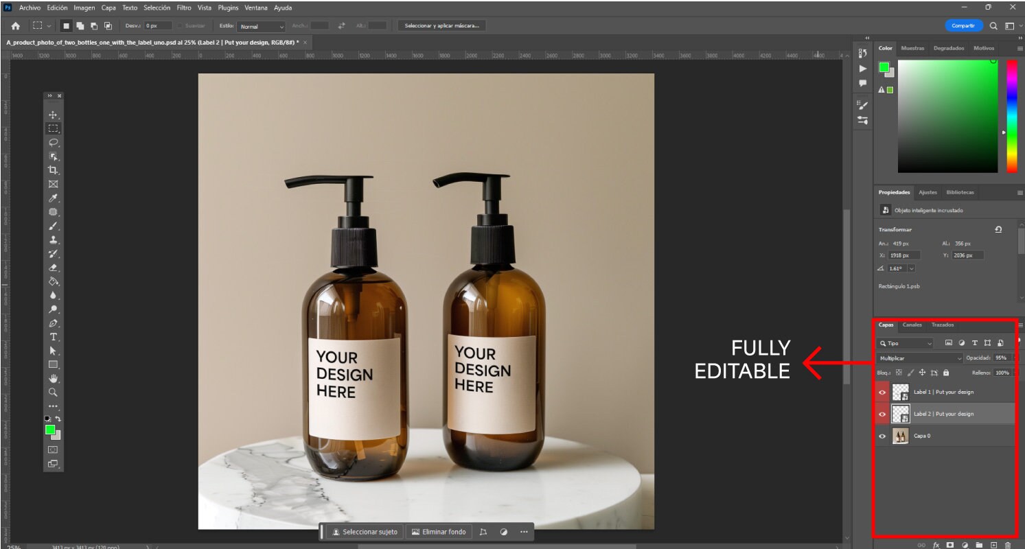 Hand Soap Bottle Mockup With Elegant Label Design Amber Pump - Etsy