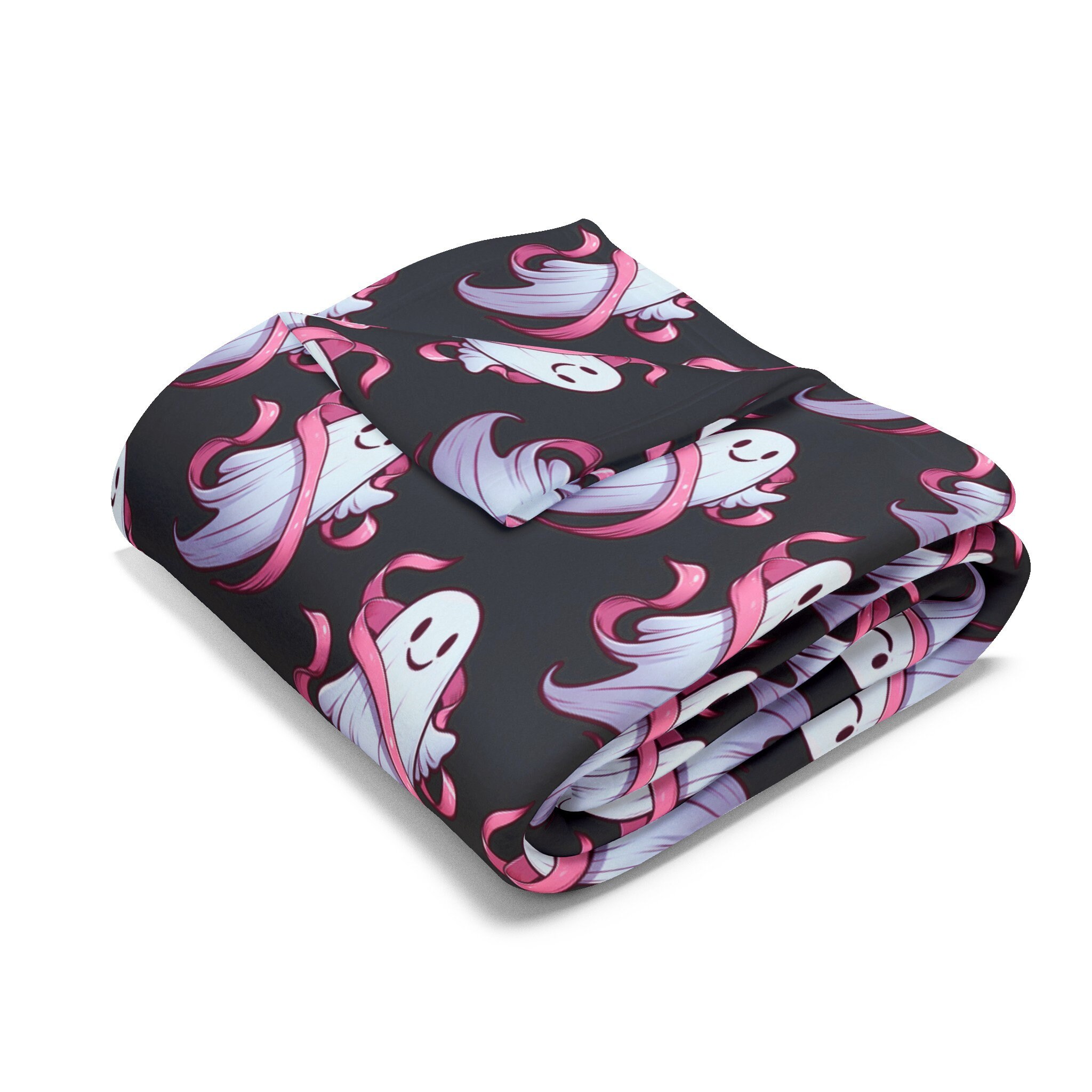 Ghost Print Halloween Blanket, Spooky Throw, Halloween Decor, Halloween ...