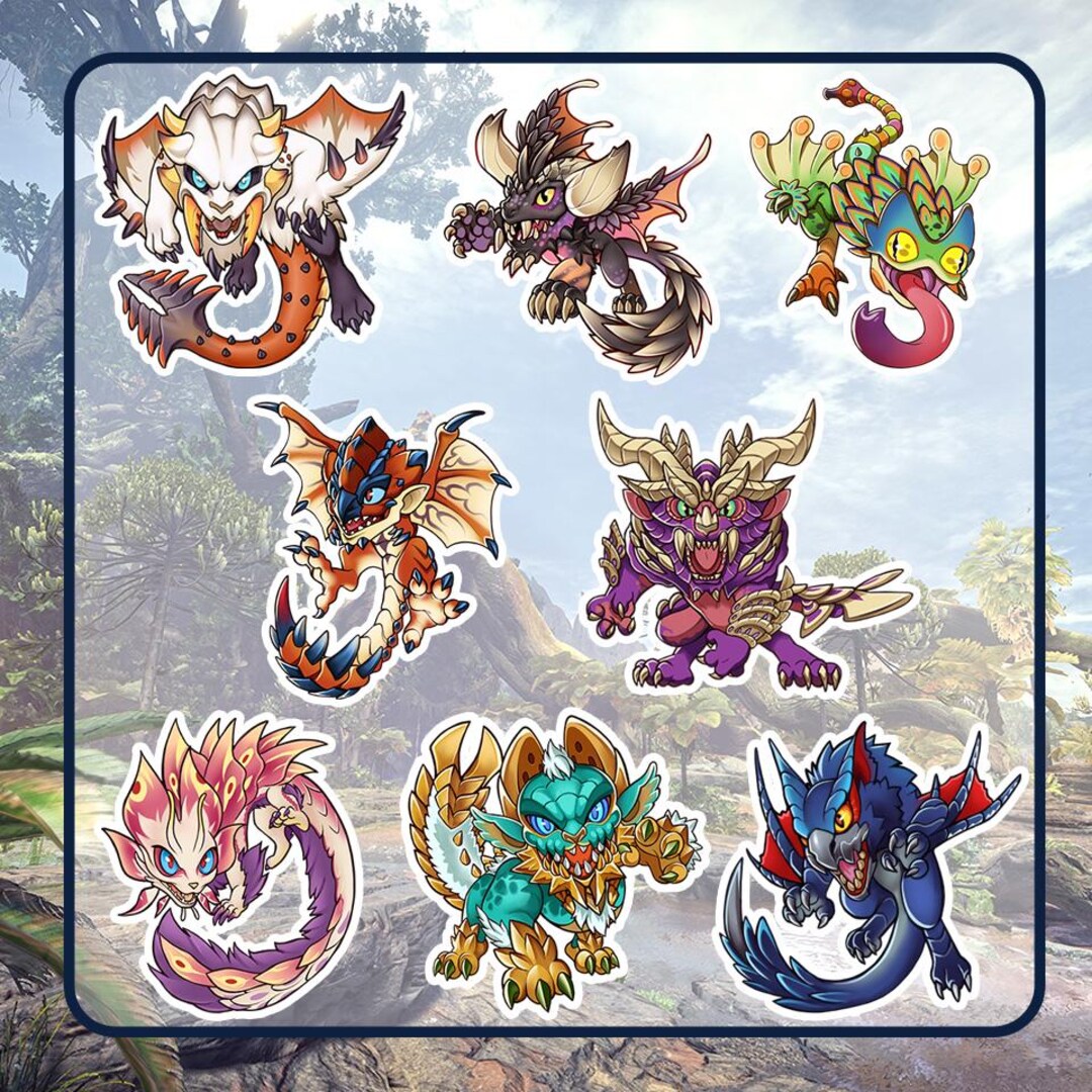 Monster Hunter Stickers - Etsy