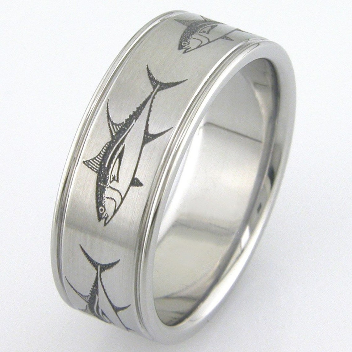 Tuna Fish Titanium Ring - Etsy