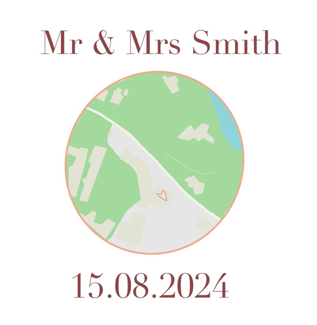 Where We First Met Digital Map - Etsy