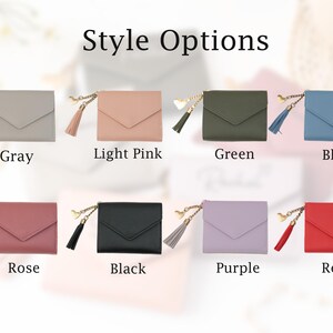 Personalized Leather Wallet for Women, Custom Wallet With Name, Mother ...