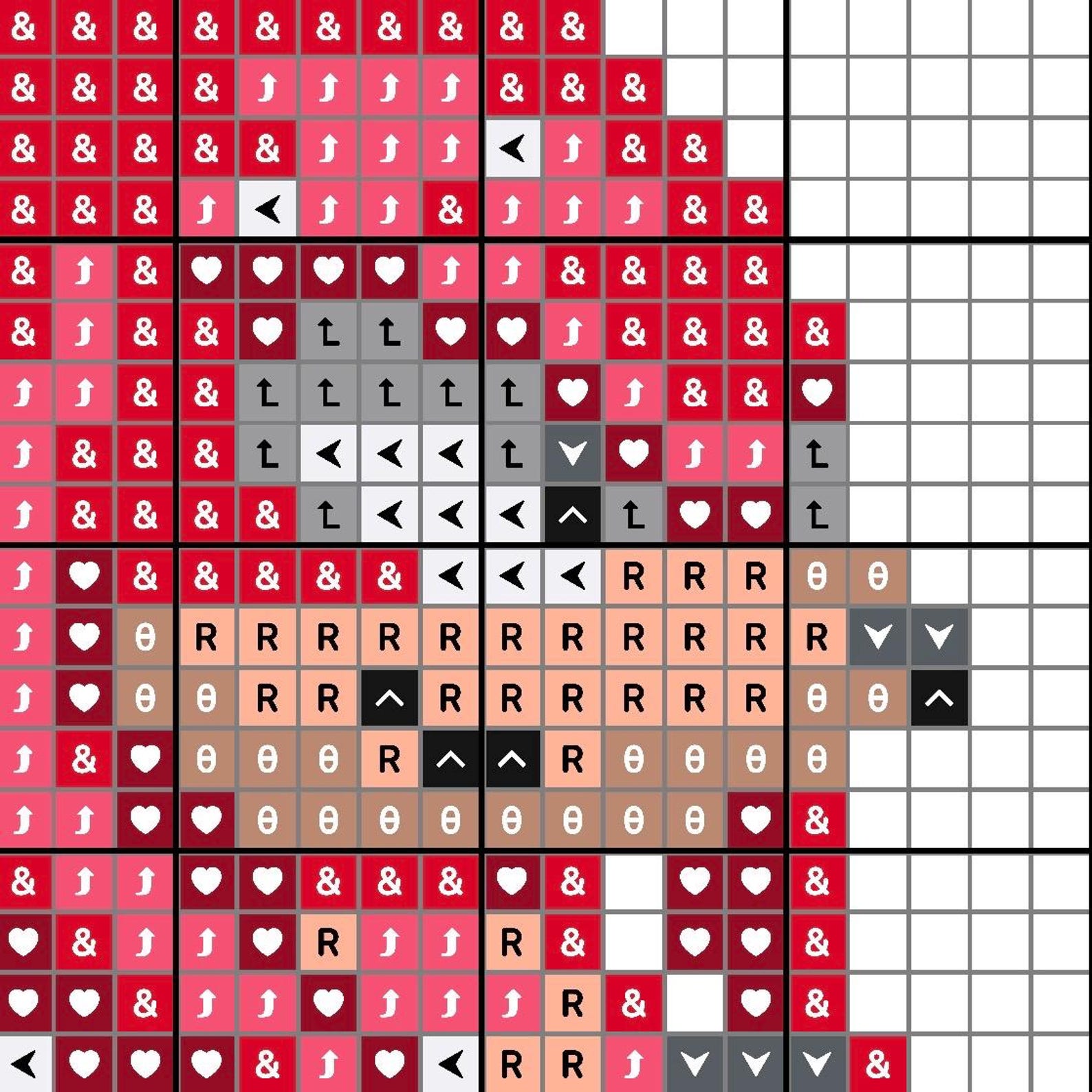Knuckles From Sonic the Hedgehog 3 Cross Stitch Pattern PDF Instant ...