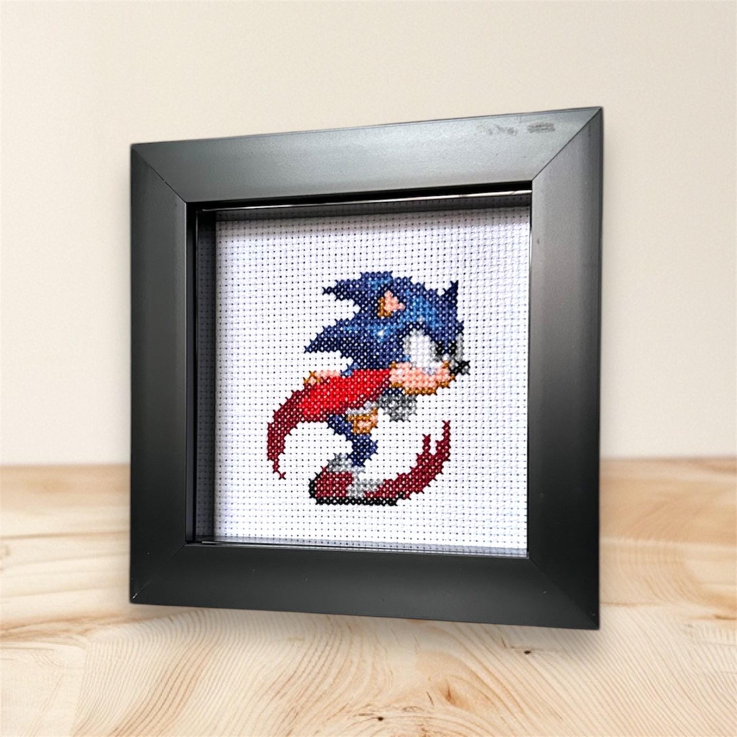 Sonic From Sonic the Hedgehog 3 Cross Stitch Pattern PDF Instant ...