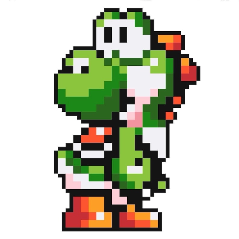 Yoshi Cross Stitch Pattern PDF Instant Digital Download - Etsy