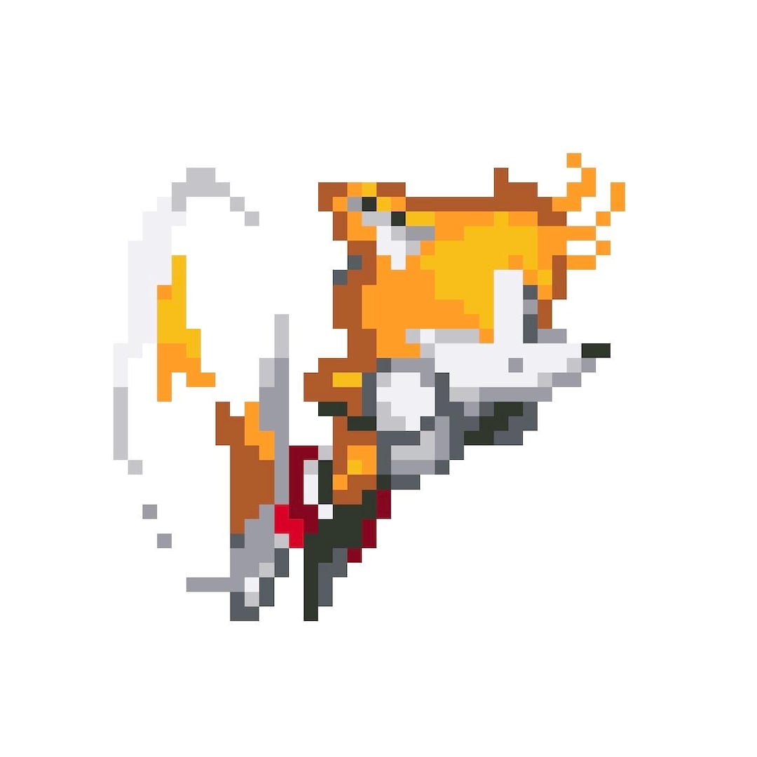 Tails Running From Sonic the Hedgehog 3 Cross Stitch Pattern PDF ...