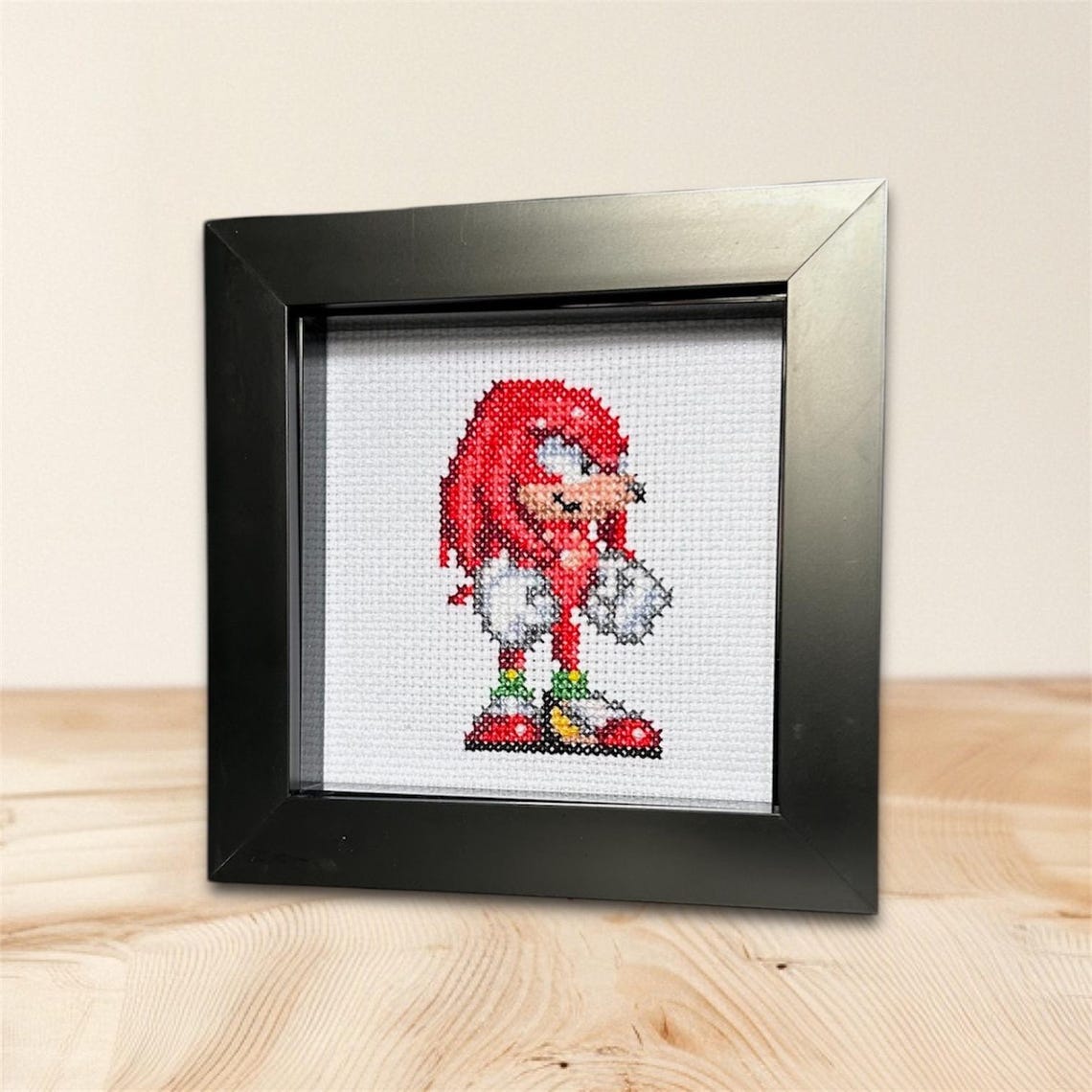 Knuckles the Echidna From Sonic 3 Miniature in Cross Stitch - Etsy