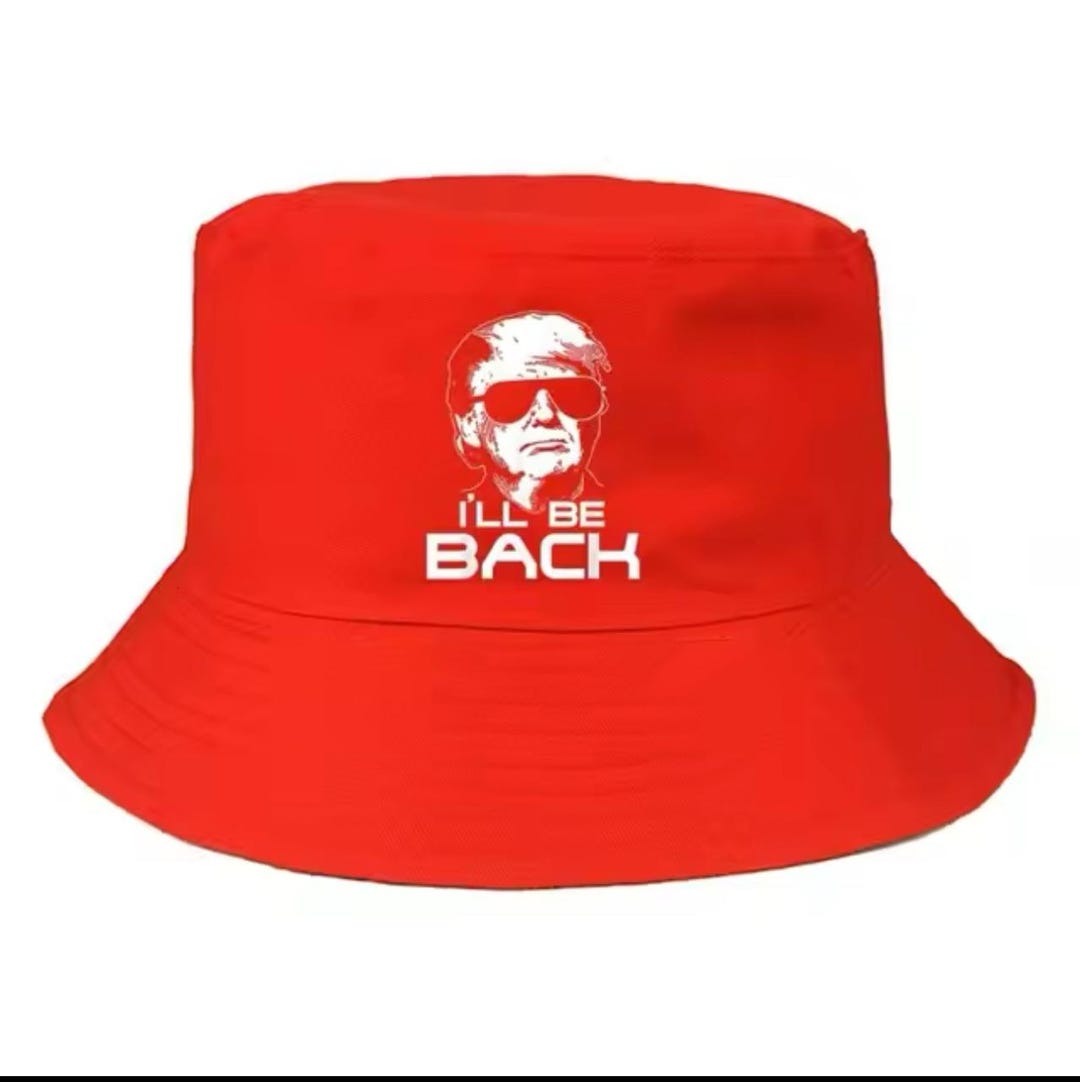 Donald Trump Bucket Hat With Slogan i Will Be Back 2024 Hat - Etsy