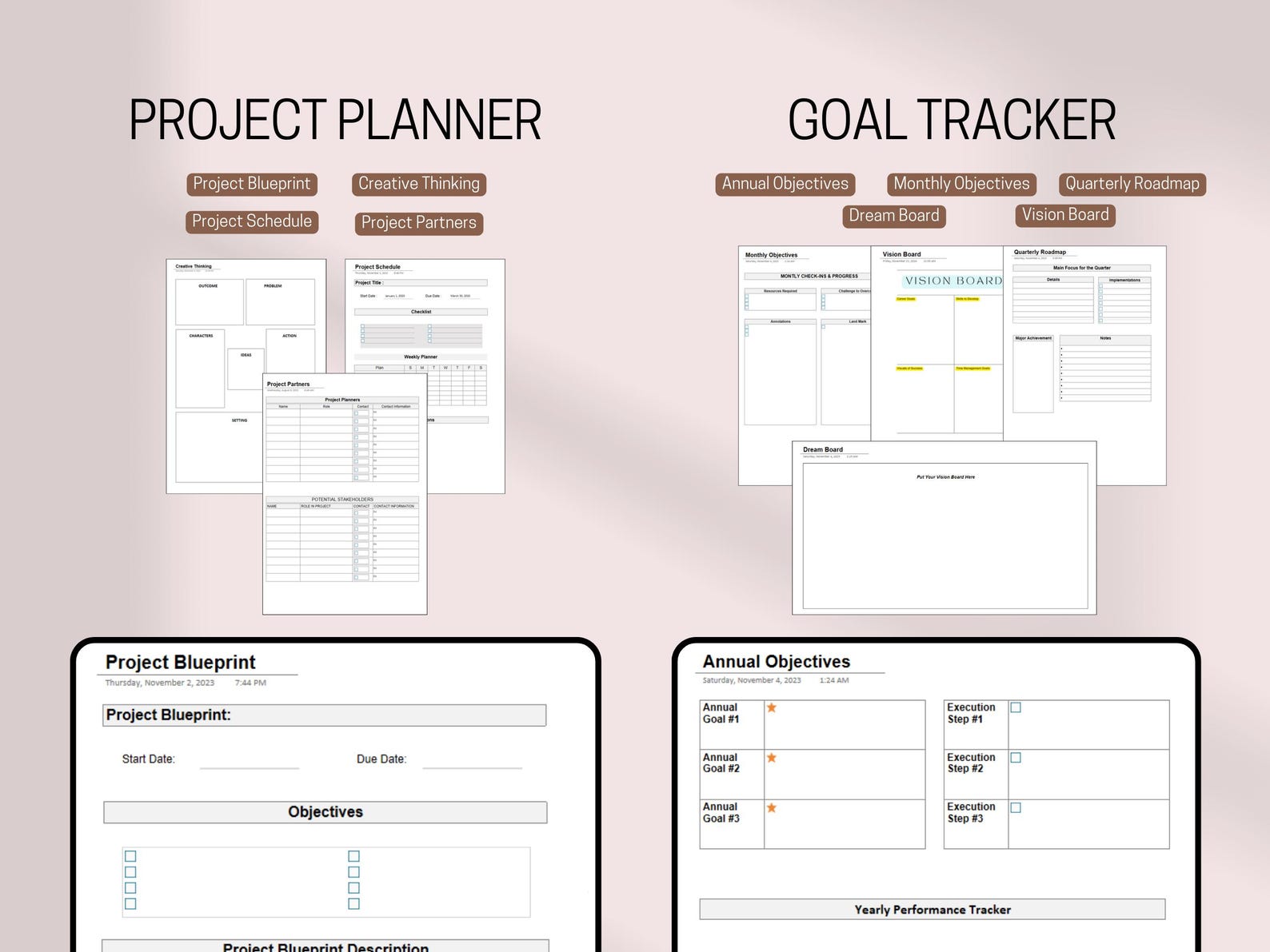 One Note Planner 2025 Professional | One Note Template for Project ...