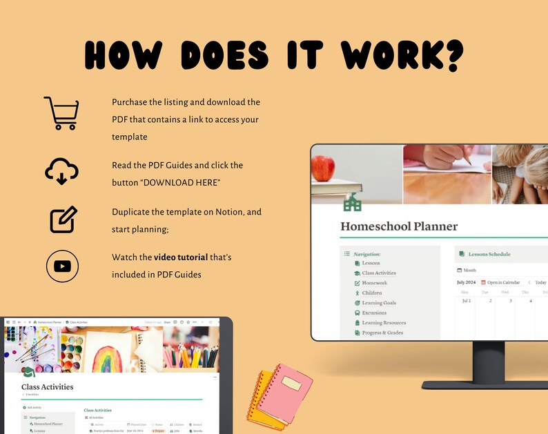 Homeschool Planner NOTION TEMPLATE | Digital Homeschooling Planner for ...