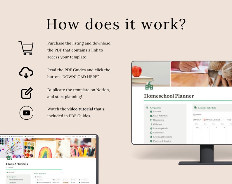Homeschool Planner NOTION TEMPLATE | Digital Homeschooling Planner for ...