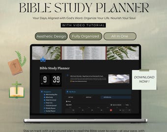 Christian Notion Template, Faith Notion Template, Notion Bible Study ...