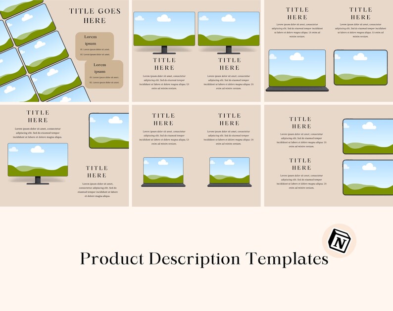 Digital Product Mockup | 50+ Notion Cover Bundle | Notion Life Planner ...
