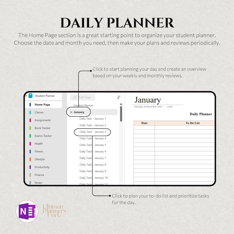 One Note 2025 Academic Planner | Study Planner | Ultimate Onenote ...