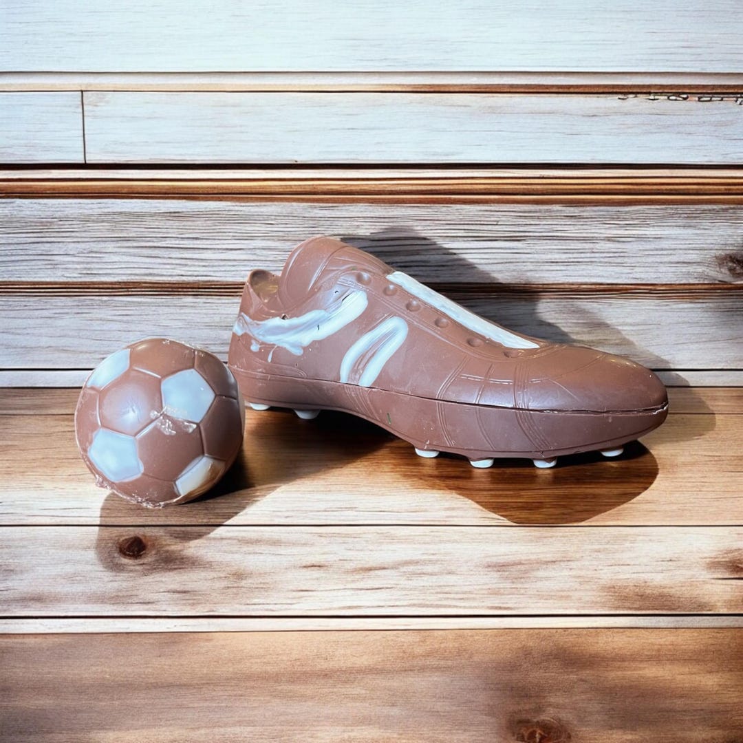 Belgian Chocolate Football Boot & Ball, Handmade in Lincolnshire - Etsy UK
