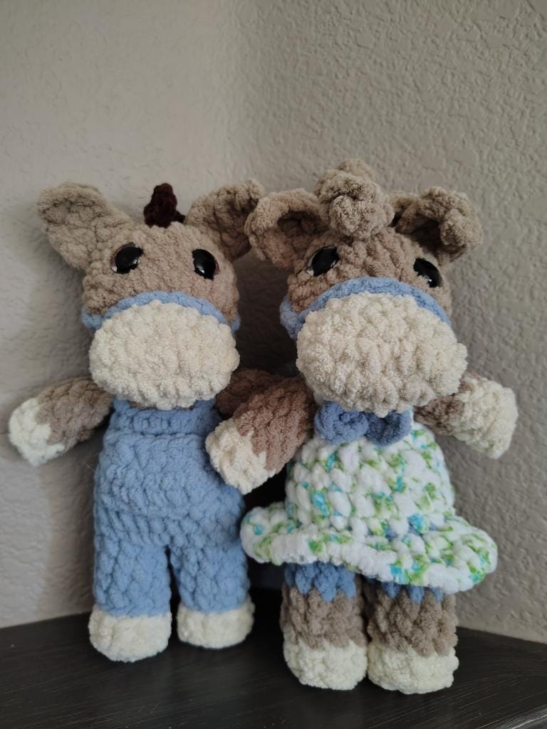 Harold the Horse Low Sew Crochet PDF PATTERN - Fancy Pants Animals ...