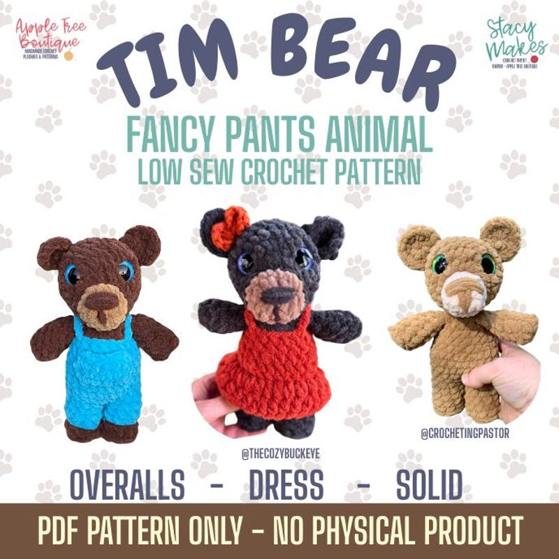 Fancy Bear Dress Pattern - Etsy