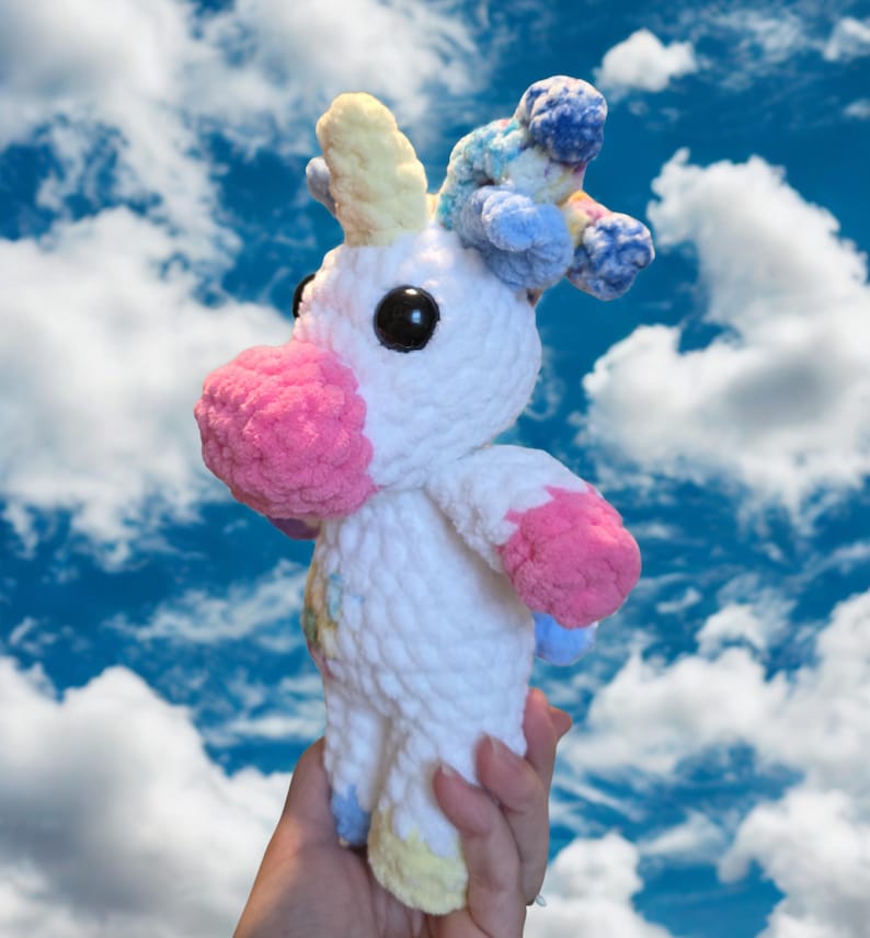 June the Unicorn Low Sew Crochet PDF PATTERN - Fancy Pants Animals ...