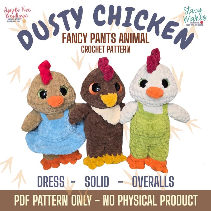 Rooster Crochet Plushie - Etsy