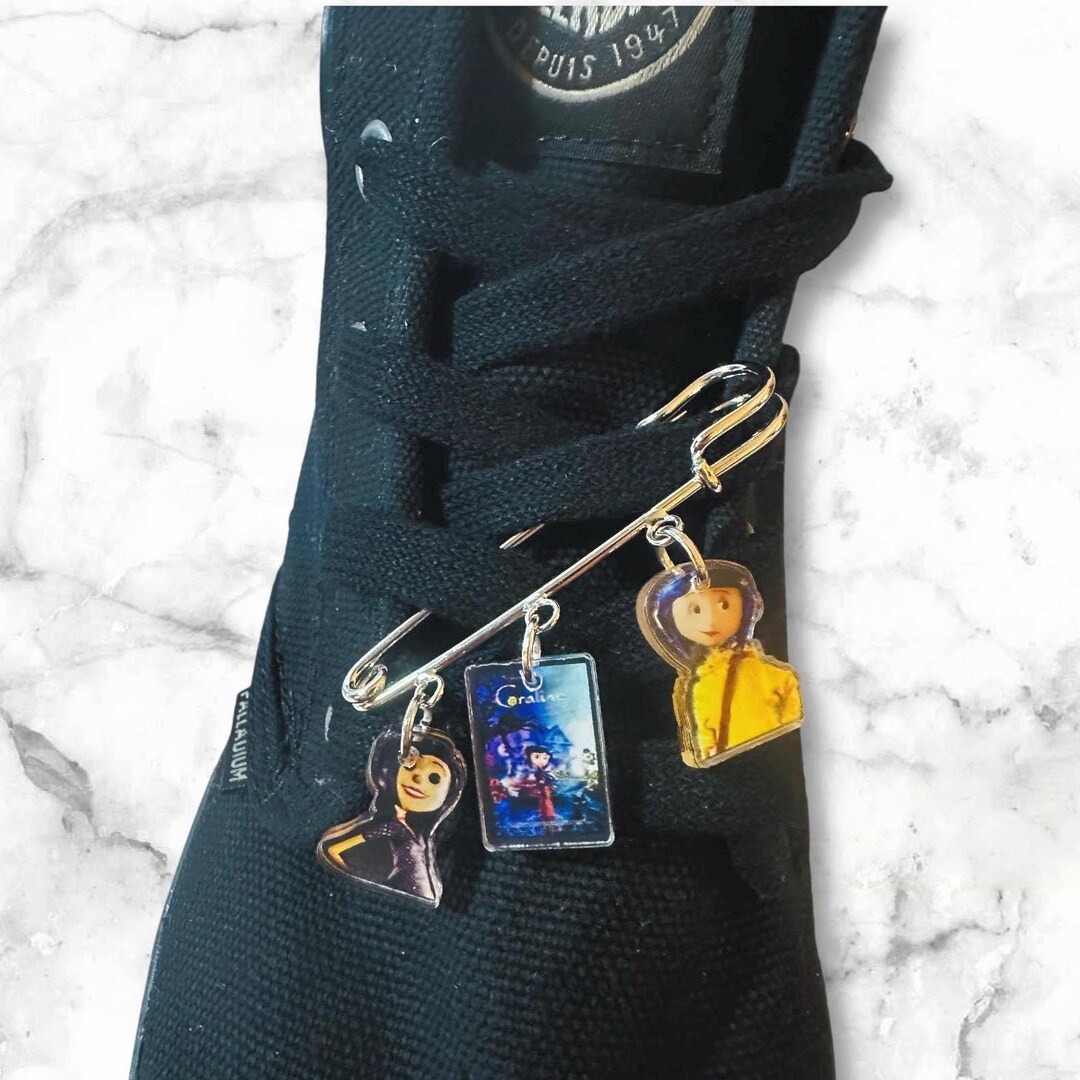 Coraline Shoe Charm Pin - Etsy
