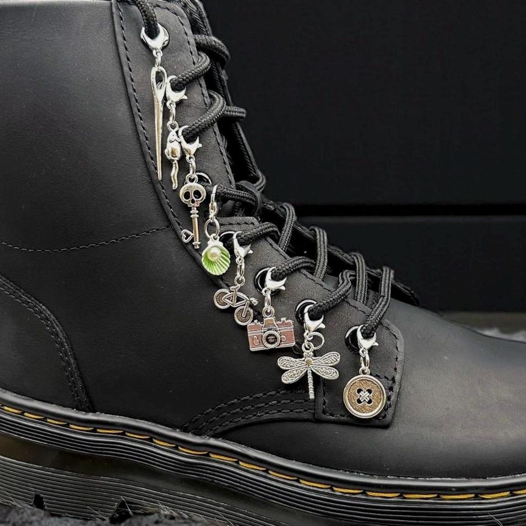Boot Lace Charms Set of 8 Otherworld Gothic Button Shoe Charm Set - Etsy