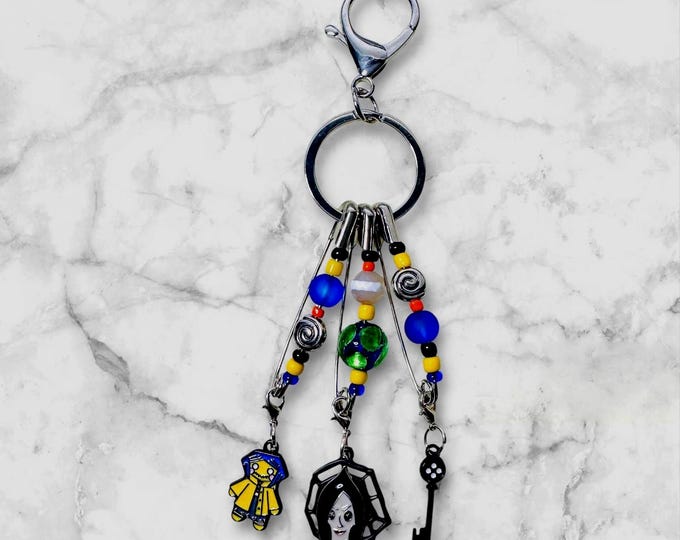 Coraline Adventure Charm Keychain Bag Clip Charm - Etsy