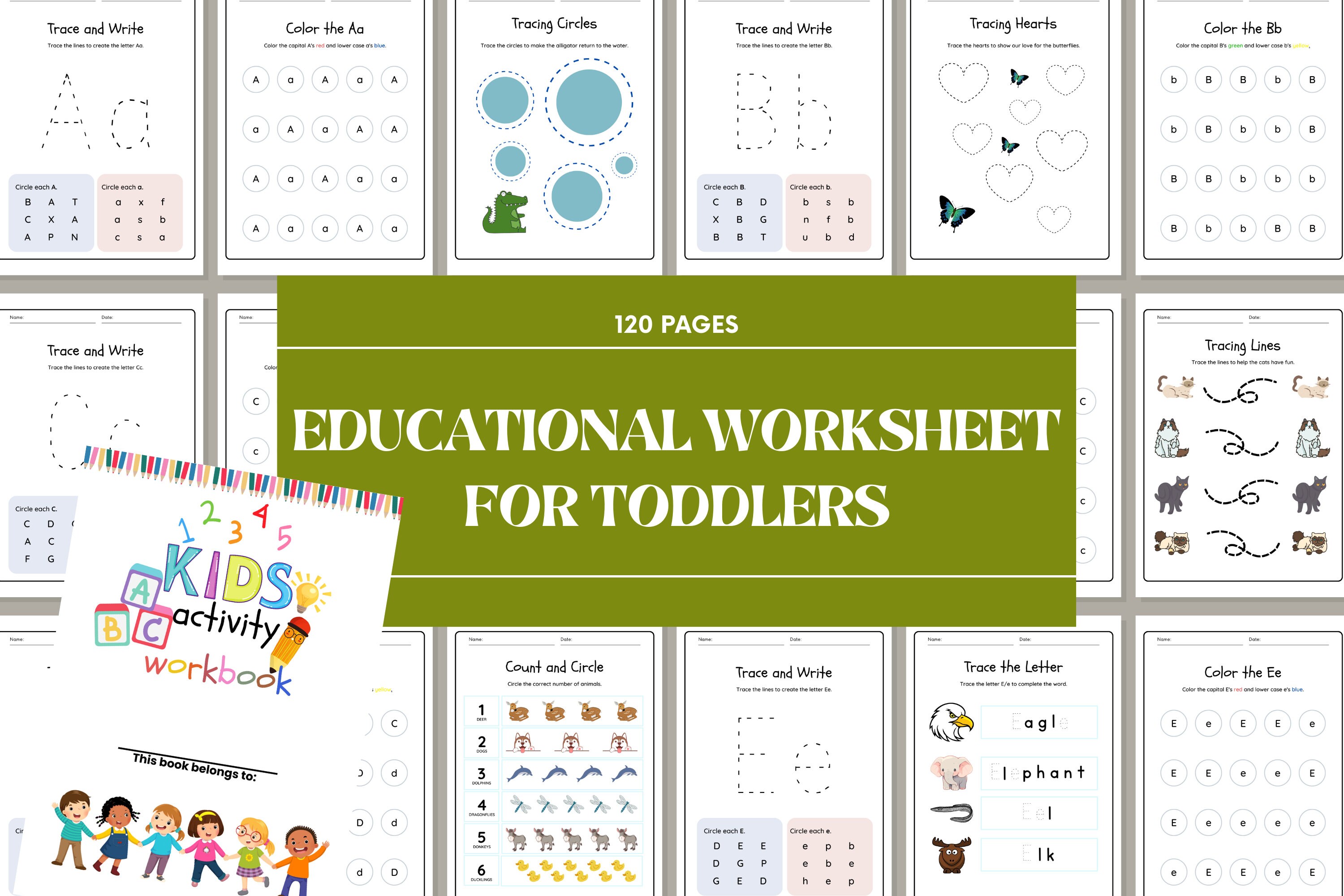 Educational Worksheets for Kids - Etsy