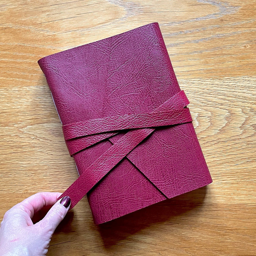 Leather Sketchbook: Medieval Art Journal With Recycled Lay Flat ...